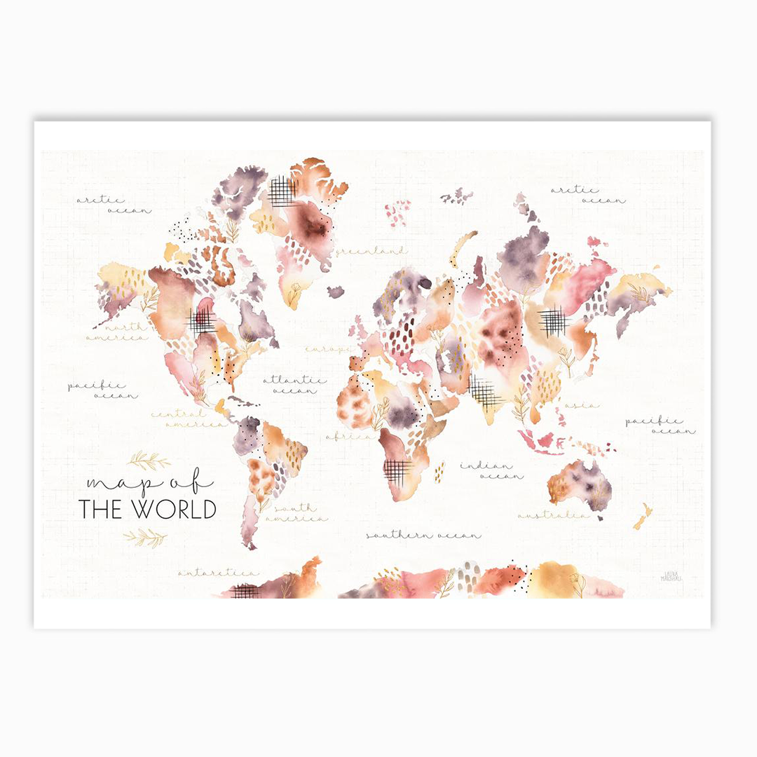 Desert Blooms Map – The Wall Art Club