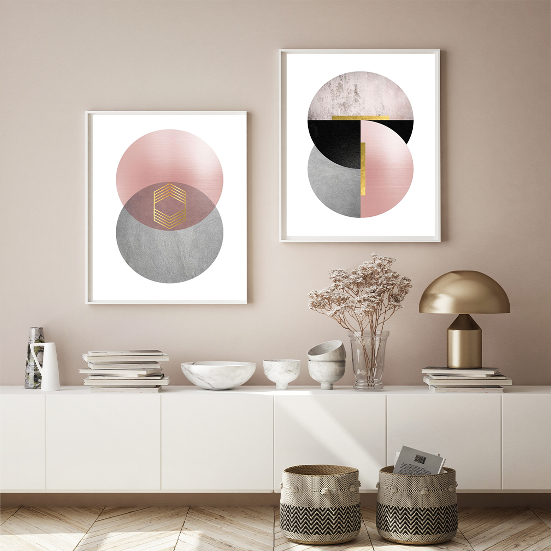 Deco Geo 1 & 2 set – The Wall Art Club