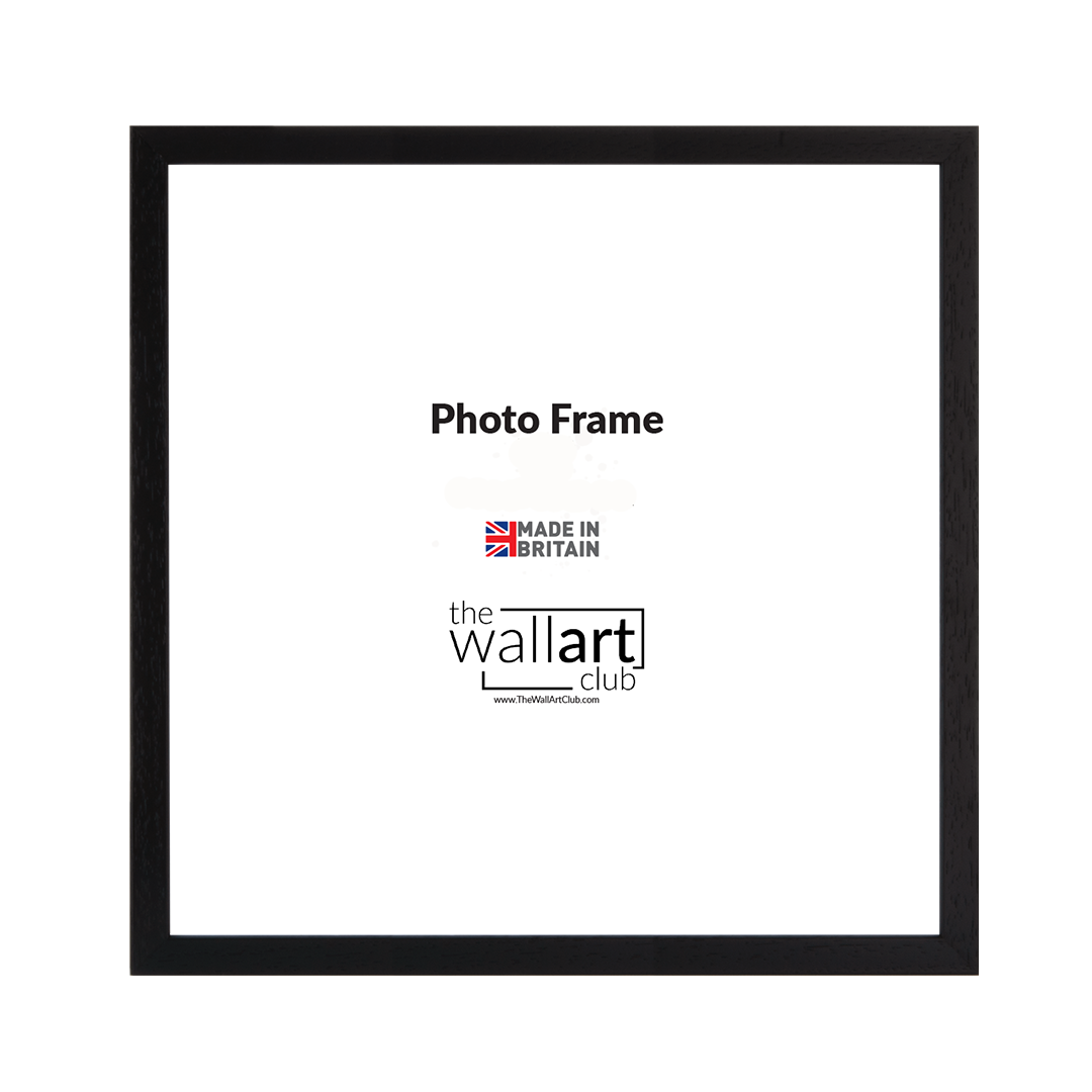Black wooden square frame gallery wall bundle - 6 frames x 50cmx50cm ...