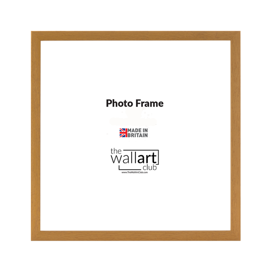 Oak wooden square frame gallery wall bundle - 9 frames – The Wall Art Club